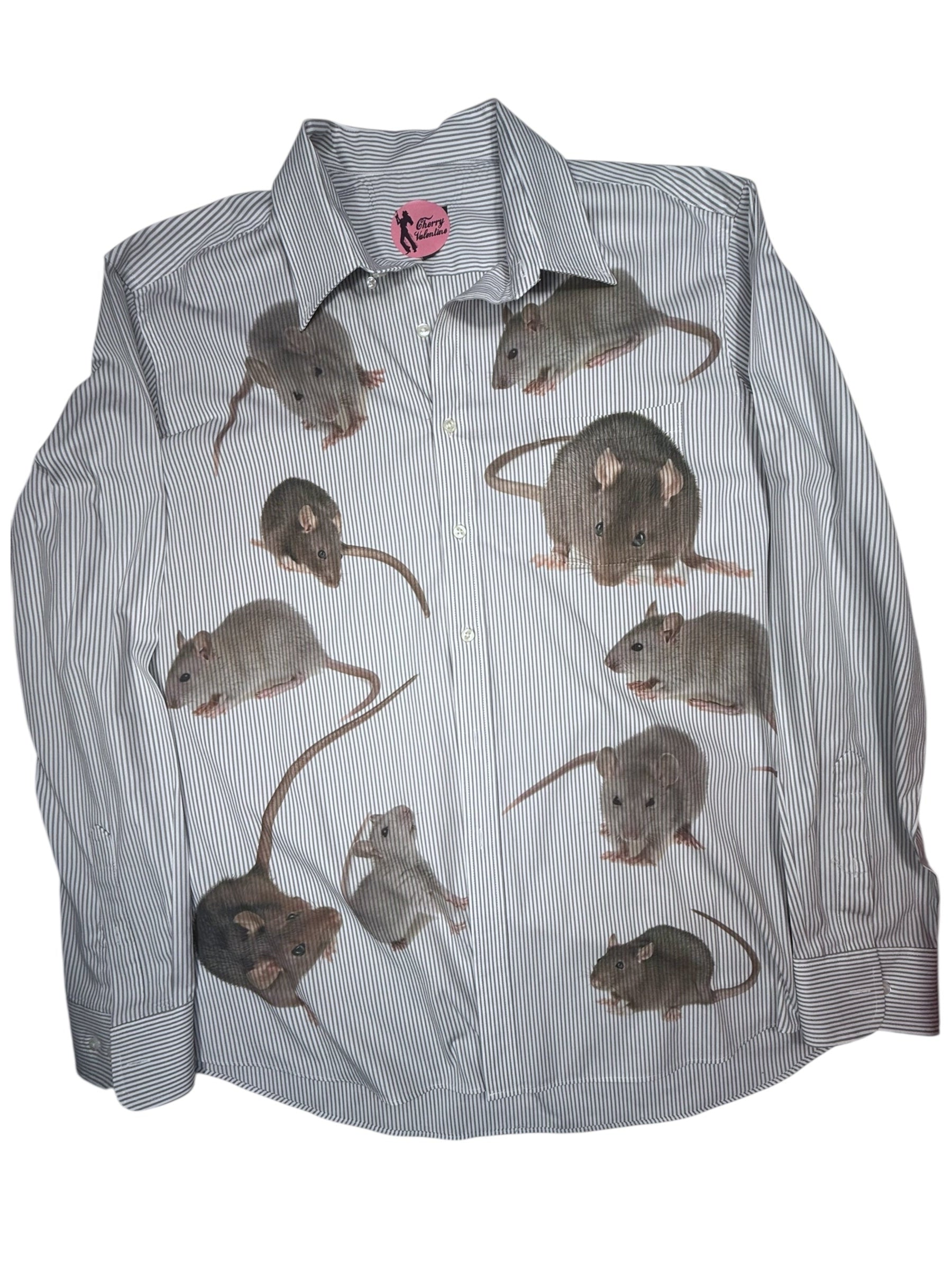 RATS STRIPED LONG SLEEVE BUTTON UP - MENS 2XL – Cherry Valentine